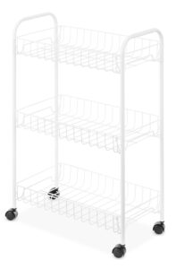 whitmor small household cart, white