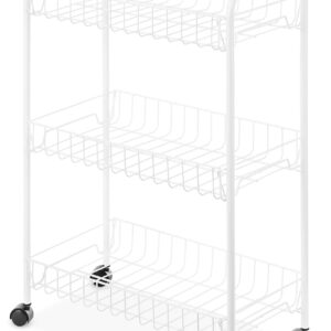 Whitmor Small Household Cart, White