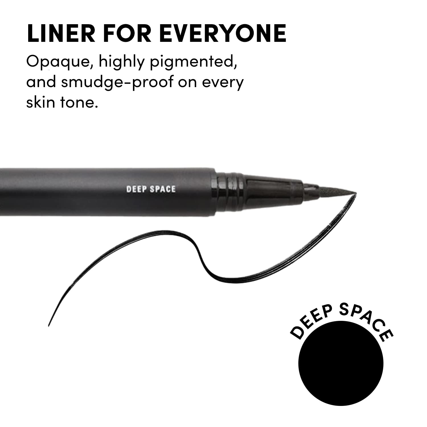 Glamnetic Felt Tip Magnetic Eyeliner - Deep Space | Soo Future! Black Waterproof Liquid Liner, All-Day Hold for Magnetic Eyelashes, Sweatproof, Paraben-Free