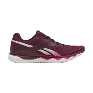 reebok women's floatride run fast 2.0 maroon/proud pink/white 10