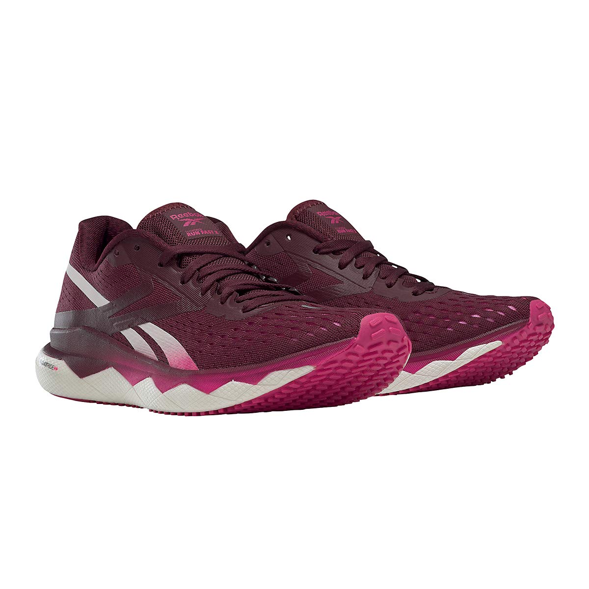 Reebok Women's Floatride Run Fast 2.0 Maroon/Proud Pink/White 9