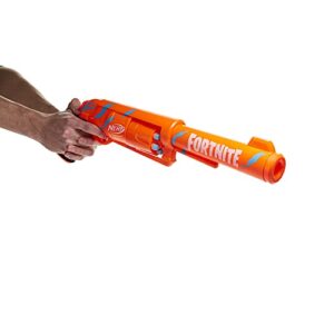 NERF Fortnite 6-SH Dart Blaster - Camo Pulse Wrap, Hammer Action Priming, 6-Dart Rotating Drum, Includes 6 Official Elite Darts