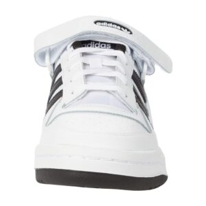 adidas Men's Forum Low Sneaker, White/White/Black, 11