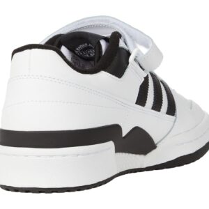 adidas Men's Forum Low Sneaker, White/White/Black, 11