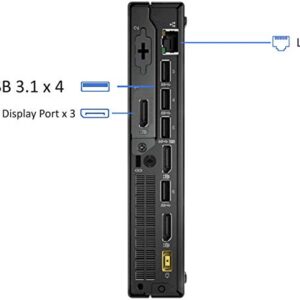 Lenovo ThinkCentre M910Q Tiny Desktop Computer, Intel Core i7-6700T Upto 3.6GHz, 32GB RAM, 256GB NVMe SSD, 4K 3-Monitor Support DisplayPort, HDMI, AC Wi-Fi, Bluetooth - Windows 10 Pro (RENEWED)