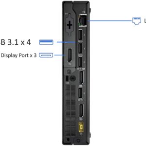 Lenovo ThinkCentre M910Q Tiny Desktop Computer, Intel Core i7-6700T Upto 3.6GHz, 16GB RAM, 1TB NVMe SSD, 4K 3-Monitor Support DisplayPort, HDMI, AC Wi-Fi, Bluetooth - Windows 10 Pro (Renewed)