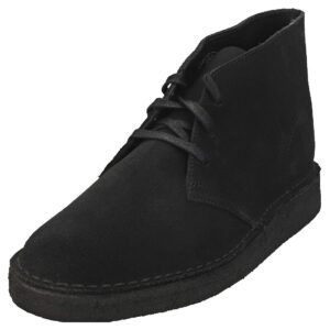 clarks originals mens desert coal suede black boots 8 us