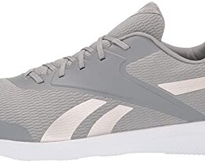 Reebok Women's Stridium Walking Shoe, Pure Grey/White/Quartz Metallic, 6.5