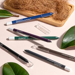 Almay Gel Eyeliner, Waterproof, Fade-Proof Eye Makeup, Easy-to-Sharpen Liner Pencil, 150 Evergreen, 0.045Oz