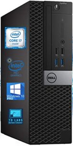 dell optiplex 7040 sff desktop pc, intel quad-core i7-6700 4.0 ghz, 32gb ram, 256gb nvme ssd, hd graphics 530 4k, displayport, hdmi, ac wi-fi, bluetooth - windows 10 pro (renewed)