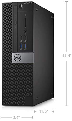 Dell Optiplex 7040 SFF Desktop PC, Intel Quad-Core i7-6700 4.0 GHz, 32GB RAM, 256GB NVMe SSD, HD Graphics 530 4K, DisplayPort, HDMI, AC Wi-Fi, Bluetooth - Windows 10 Pro (Renewed)