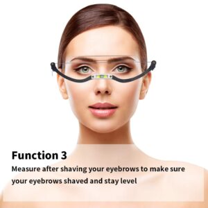 Eyebrow Shaping Kit,Eyebrow Shaper, Eyebrow Ruler Eyebrow Corrector, Professional Level Measure Tool for Eyebrow, Drawing Line Kit for Eyebrow,Reuseable Eyebrow Positioning Tool