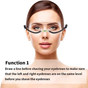 Eyebrow Shaping Kit,Eyebrow Shaper, Eyebrow Ruler Eyebrow Corrector, Professional Level Measure Tool for Eyebrow, Drawing Line Kit for Eyebrow,Reuseable Eyebrow Positioning Tool