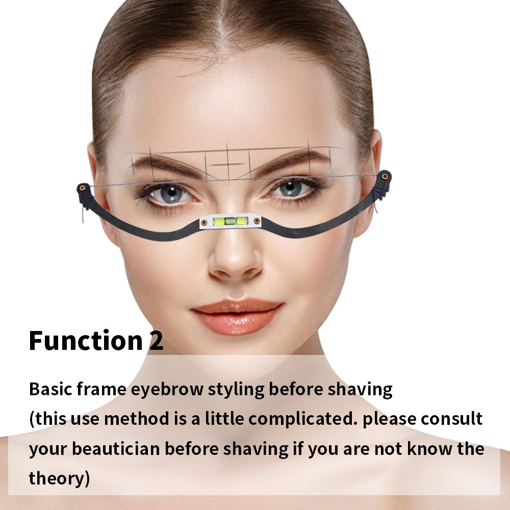 Eyebrow Shaping Kit,Eyebrow Shaper, Eyebrow Ruler Eyebrow Corrector, Professional Level Measure Tool for Eyebrow, Drawing Line Kit for Eyebrow,Reuseable Eyebrow Positioning Tool