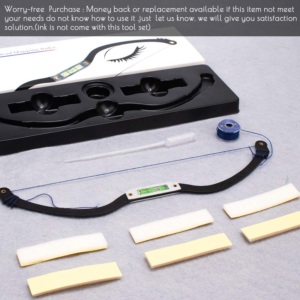 Eyebrow Shaping Kit,Eyebrow Shaper, Eyebrow Ruler Eyebrow Corrector, Professional Level Measure Tool for Eyebrow, Drawing Line Kit for Eyebrow,Reuseable Eyebrow Positioning Tool