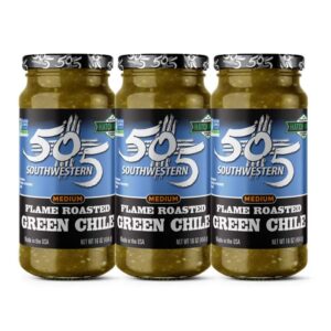 505 southwestern flame roasted green chile, medium (3-16oz value pack)