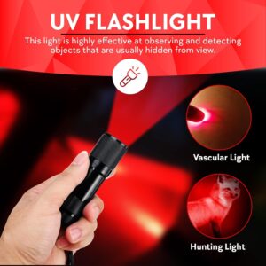 ULM 670 Nm Deep Led Red Flashlight - High Lumens for Astronomy - Certified from USA & China - Compact, Lightweight Design - Versatile Illumination for Outdoor | Elevate Your Night Adventures