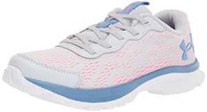 under armour girls pre school bandit 7 running shoe, halo gray (101)/white, 1