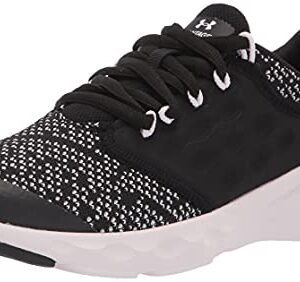 Under Armour Girls' Grade School Charged Vantage Knit, Black (001)/Cool Pink, 6 M US