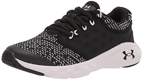 Under Armour Girls' Grade School Charged Vantage Knit, Black (001)/Cool Pink, 6 M US