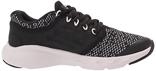 Under Armour Girls' Grade School Charged Vantage Knit, Black (001)/Cool Pink, 6 M US