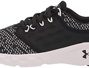 Under Armour Girls' Grade School Charged Vantage Knit, Black (001)/Cool Pink, 6 M US