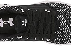 Under Armour Girls' Grade School Charged Vantage Knit, Black (001)/Cool Pink, 6 M US