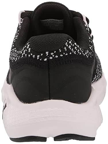 Under Armour Girls' Grade School Charged Vantage Knit, Black (001)/Cool Pink, 6 M US