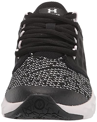 Under Armour Girls' Grade School Charged Vantage Knit, Black (001)/Cool Pink, 6 M US