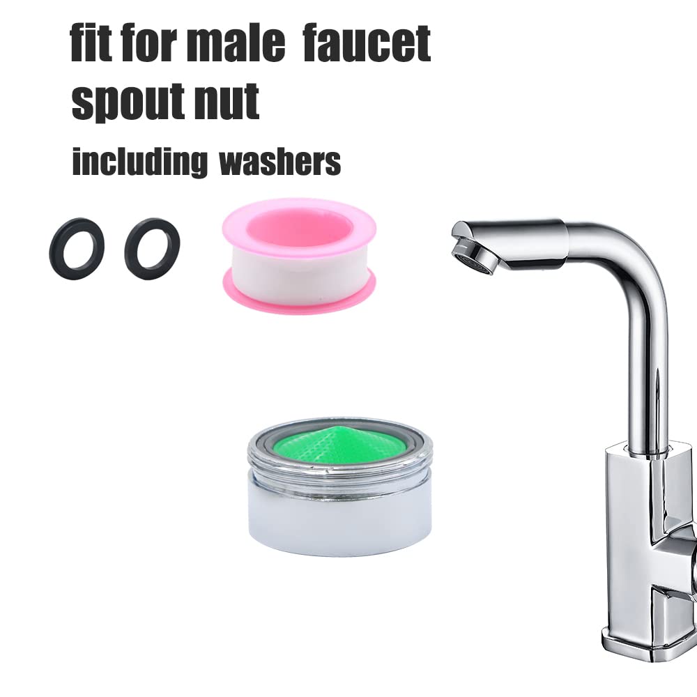 4.5 GPM Flow Retrictor Insert Faucet Aerators ，Faucet Replacement Parts Bathroom 4 Pack, Standard Size Faucet Aerator