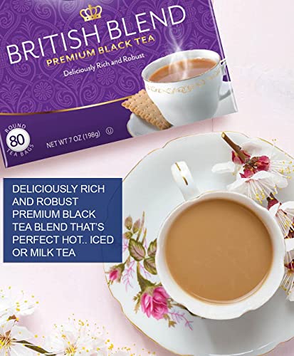 Tetley British Blend Premium Black Tea, 320 Tea Bags, Rainforest Alliance Certified, 320 Count (Pack of 1)