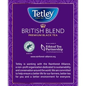 Tetley British Blend Premium Black Tea, 320 Tea Bags, Rainforest Alliance Certified, 320 Count (Pack of 1)