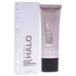 Halo Healthy Glow All-In-One Tinted Moisturizer SPF 25 with Hyaluronic Acid, Light to Medium Coverage, Dewy Finish, Oil-free, Sweat and Humidity Resistant