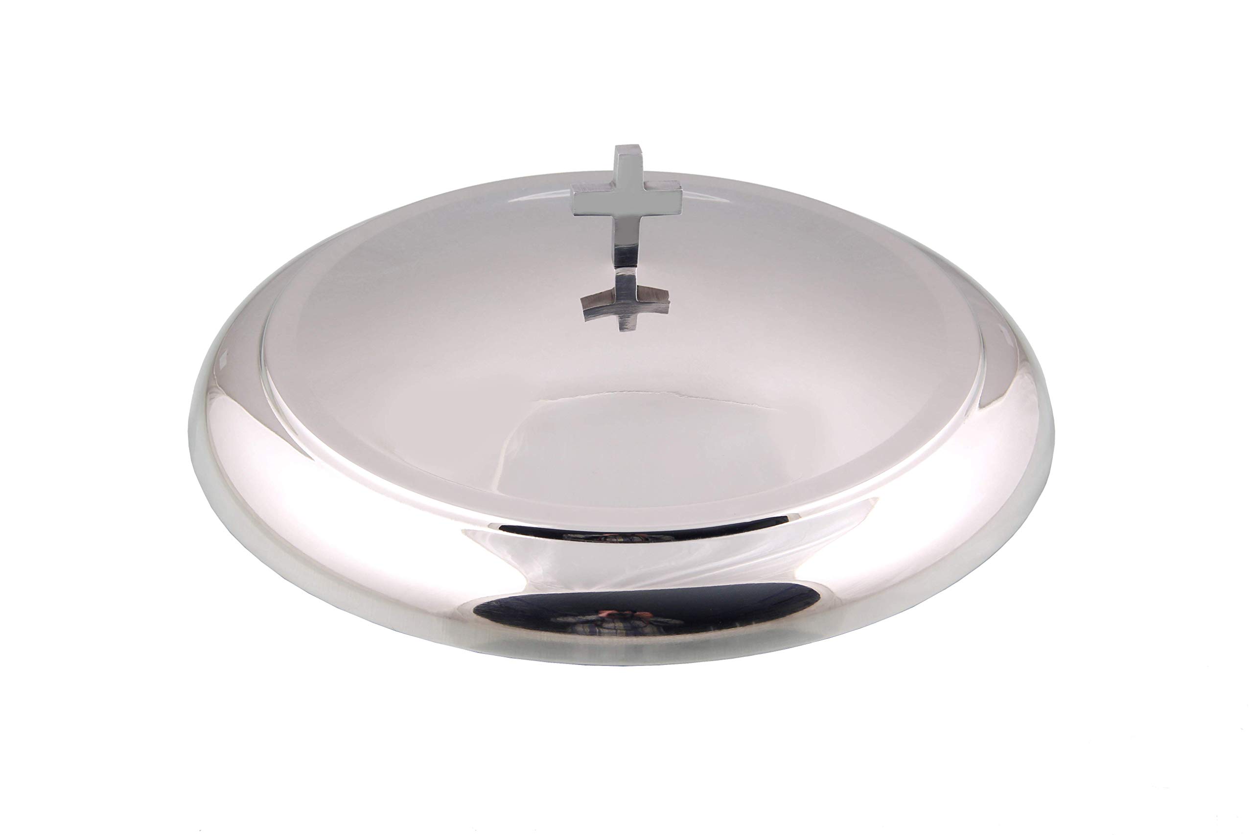 Communion Ware 5 Holy Wine Serving Trays with A Lid - Mirror Finish Stainless Steel (Mirror/Silver)