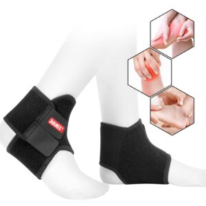 kids ankle brace supports breathable neoprene ankle stabilizer adjustable child ankle protector wraps sports dance foot support arch supports for sports protection ankle sprain joint pain 2pcs