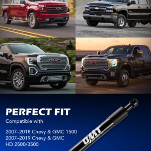 Orion Motor Tech Compatible with 07-19 Silverado Sierra Pickup Tailgate Assist, Truck Tail Gate Lift Assist Tailgate Shock Compatible with 2007-2019 Chevy Silverado GMC Sierra 1500 2500 3500 HD