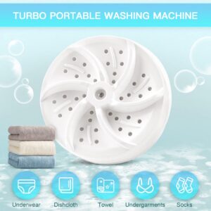 Portable Washing Machine Mini Washing,Mini Dishwashers Ultrasonic Turbo Disinfection with USB, Suitable for Home, Business, Travel, College Room, RV, Apartment