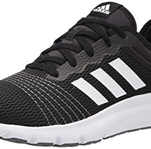 adidas Women's Flex 2 Running Shoe, Black/White/Grey, 8.5