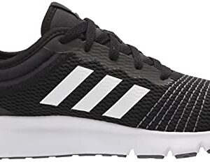 adidas Women's Flex 2 Running Shoe, Black/White/Grey, 8.5