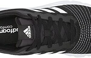 adidas Women's Flex 2 Running Shoe, Black/White/Grey, 8.5