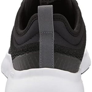 adidas Women's Flex 2 Running Shoe, Black/White/Grey, 8.5