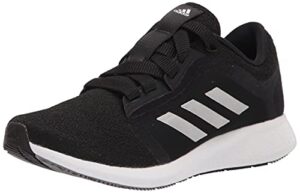 adidas women's edge lux 4 running shoe, black/white/grey, 9