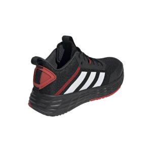 adidas Men's Own The Game 2.0 Basketball Shoe, Black/White/Carbon, 10.5