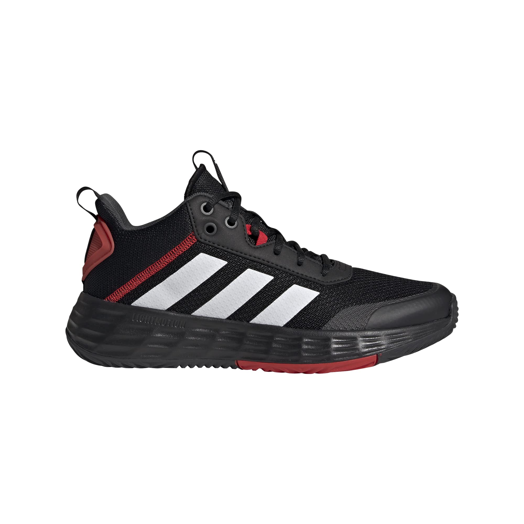 adidas Men's Own The Game 2.0 Basketball Shoe, Black/White/Carbon, 10.5