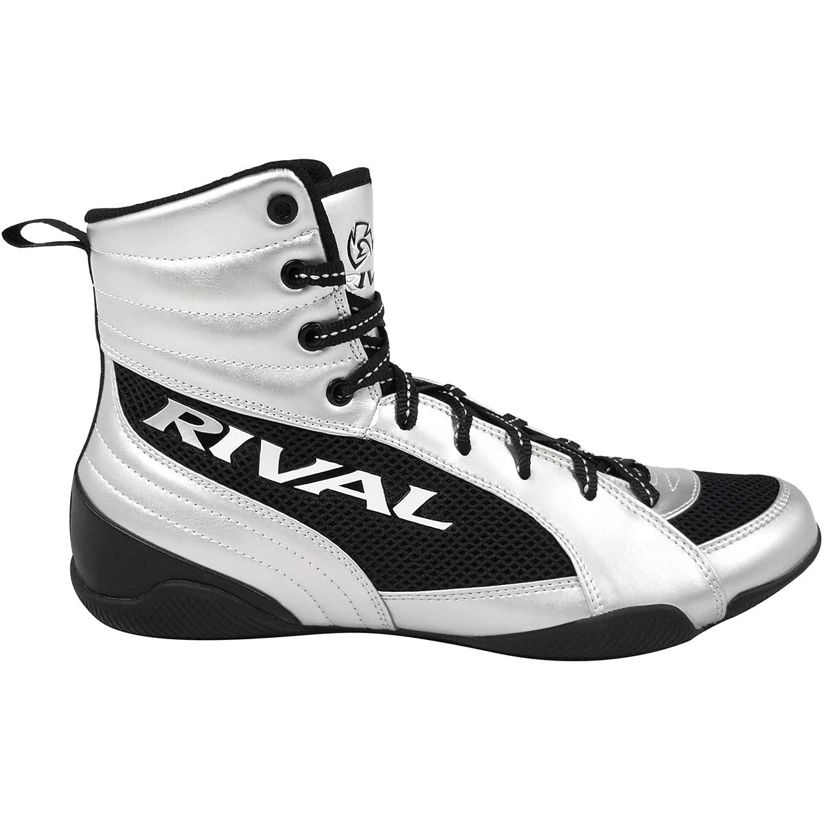 RIVAL Boxing RSX-Guerrero Deluxe Mid-Top Boxing Boots - 10 - Silver