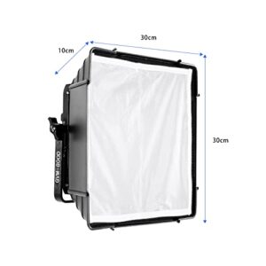 GVM Foldable Softbox Diffuser with Grid Beehive for RGB 800D/560AS/480LS Series LED Video Light, Suitable for Studio Lighting, Portrait Photography, Video Lighting, Led Panel, 2 Packs, 11"x11"