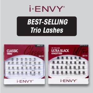 Kiss i-ENVY Trio Ultra Black Medium Lashes