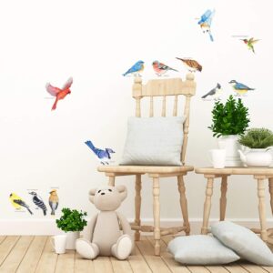 DECOWALL DS2-8042 Little Birds Wall Stickers Wall Decals Peel and Stick Removable Wall Stickers for Kids Nursery Bedroom Living Room (Small)