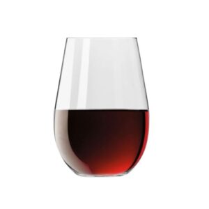 Krosno Stemless Red Wine Glasses | Set of 6 | 19.6 oz | Harmony Collection | Perfect for Cocktails Drinks Water Juice Scotch Irish Liquor Whiskey | Gift Idea | Made in Europe