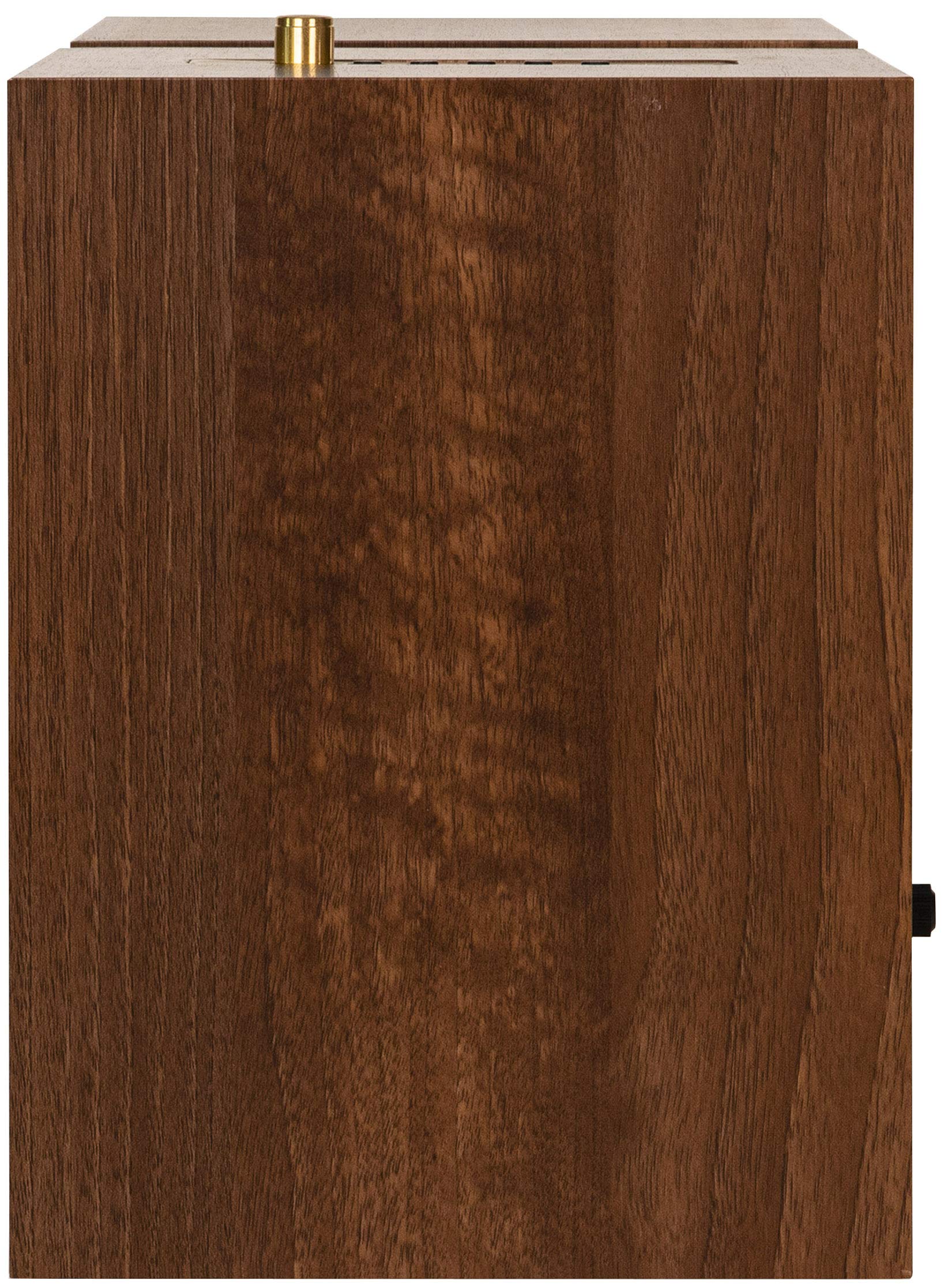 Crosley S200A-WA 4" Active Powered Bluetooth Stereo Speakers with Optical, USB, and Aux Connections, Walnut